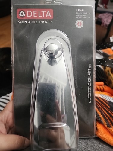 NEW Genuine Delta RP5834 Tub Spout - Chrome Pull Up OEM Diverter Tub ...