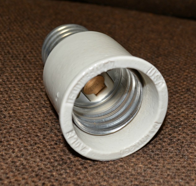 MOGUL TO MOGUL SOCKET EXTENDER Screw-In Electric E39 E40 Porcelain 351 ...