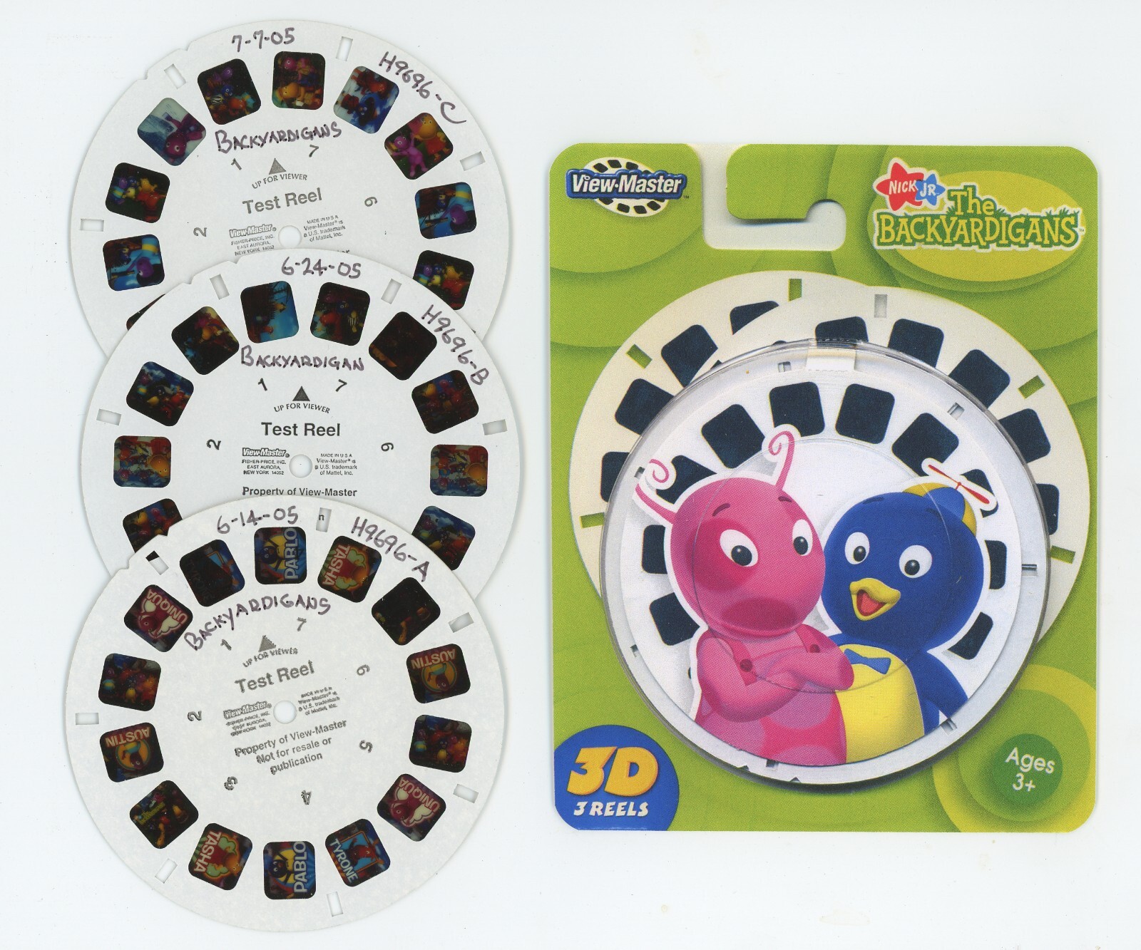 The Backyardigans View-Master 3 Factory TEST Reels and Copy of Cover | eBay