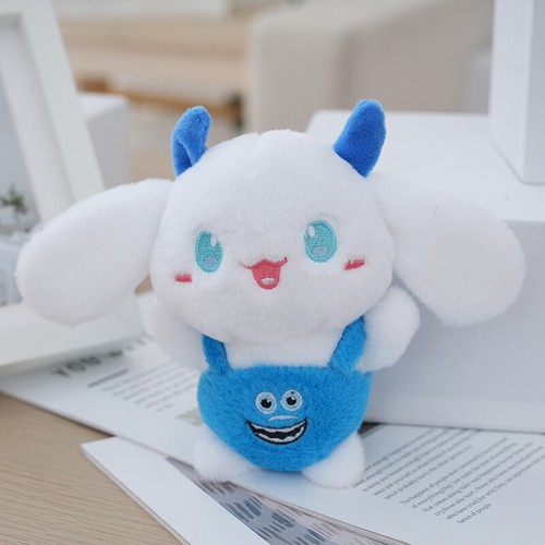 Fluffy Blue Monster Plush Toy Lovable Big-eared Stuffed Doll Great For ...
