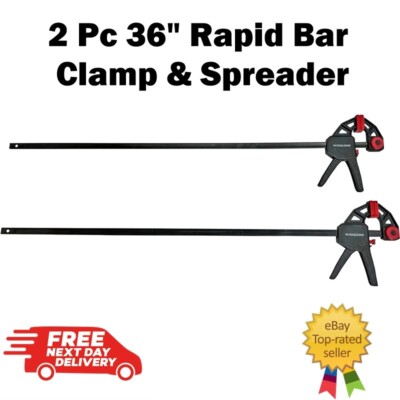 2pc Quick Grip Ratchet Vice Bar Large Clamps 900mm Rapid Clamp Set 36 ...