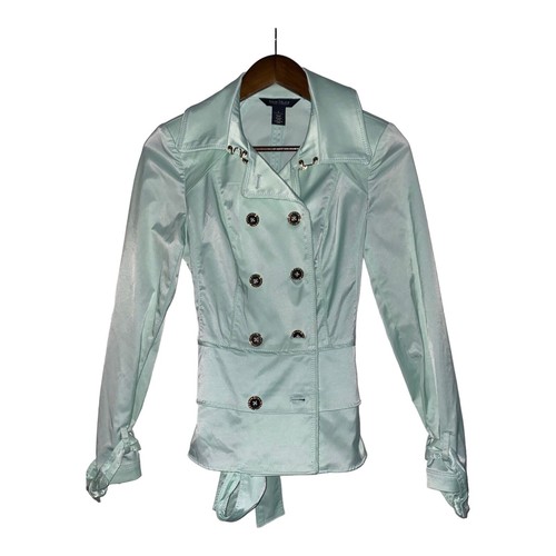 White House Black Market Classy Scandi Chic Trench Jacket Divinity Mint ...