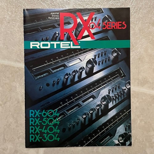 ROTEL hifi brochure catalog RX-604 RX504 RX404 RX304 vintage stereo ...