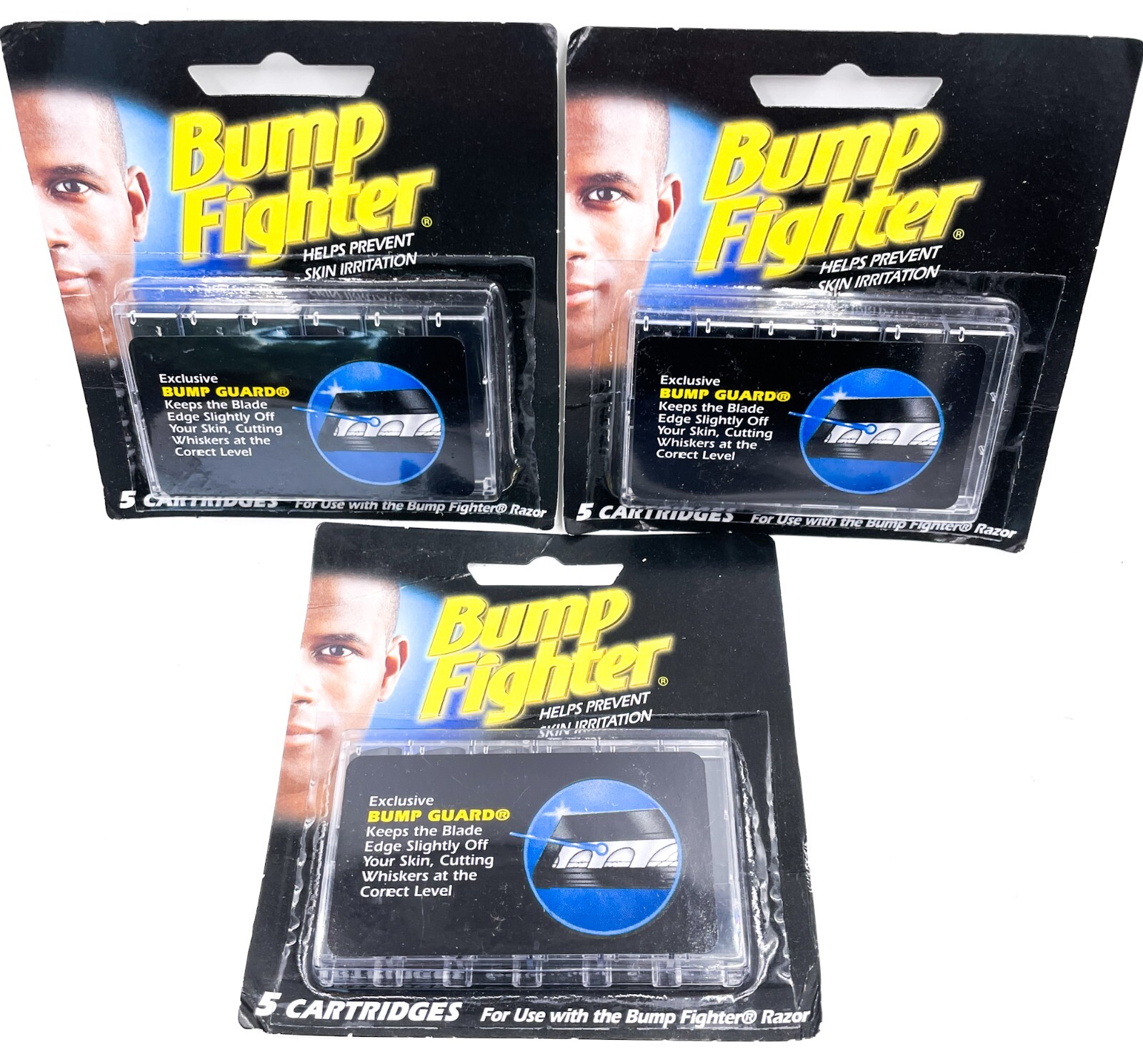 15 Bump Fighter Refill Cartridge Razor Blades - 5 Each (Pack of 3)