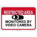 Restricted Area Monitored By Video Camera 1 Sign 8"x12" | eBay