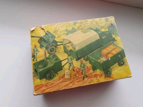 Org.OVP Schachtel DDR Blechspielzeug MSB GNOM H3A NVA Set LKW, Hänger ...