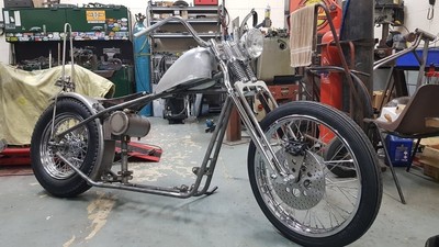 Flat Steel Rear Mudguard Ideal Hardtail Choppers Bobbers Brat | eBay UK