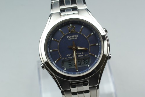 Vintage [N MINT] Casio Lineage LCW-M200 Solar 38mm 16cm Mens Watch From ...