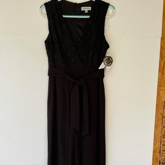 Shelby & Palmer Women's Black Jumpsuit Formal Evening Bridal Prom Dress ...
