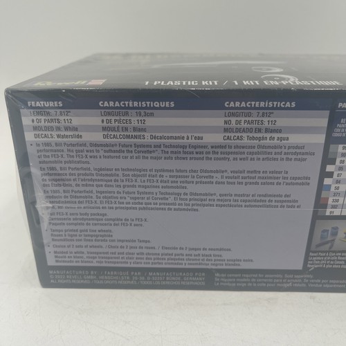 Revell 1985 Oldsmobile 442/FE3-X Show Car 1/25 Plastic Model Kit sealed ...