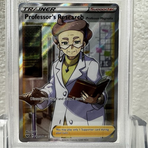 2020 Pokemon TCG SWSH Professor's Research F/A Trainer #201/202 - PSA 9 ...