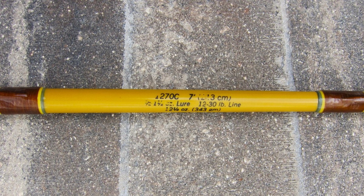 Vintage Fenwick PACIFICSTIK FENGLASS 1270C Live-Bait Rod: 7 Vintage Fenwick PACIFICSTIK FENGLASS 1270C Live-Bait Rod: 7