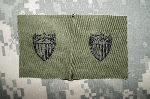 RARE US Army Adjutant General AG Officer Branch Insignia Sew-on BDU OD ...