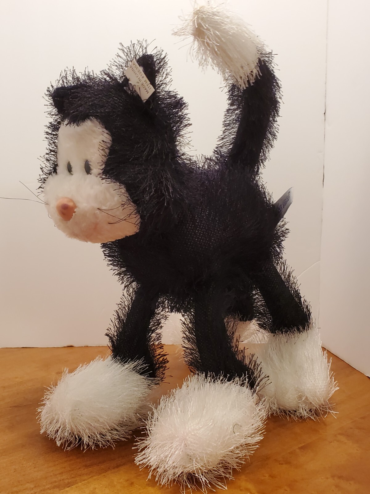 Plush kitten cat with unusual, soft spiky fur Cartoon-like Posable legs ...