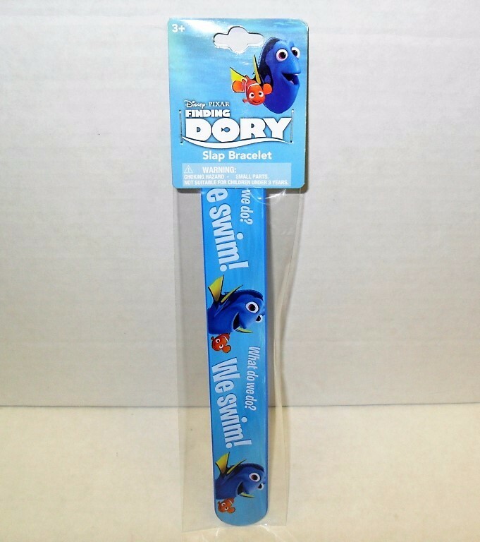 DISNEY PIXAR FINDING DORY SLAP BRACELET SINGLE #4 DORY WE SWIM NEW ...