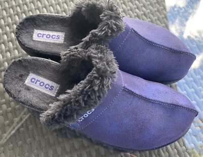 Crocs Cobbler Shimmer Leather Clogs Women’s Nautical Navy Blue Clogs ...