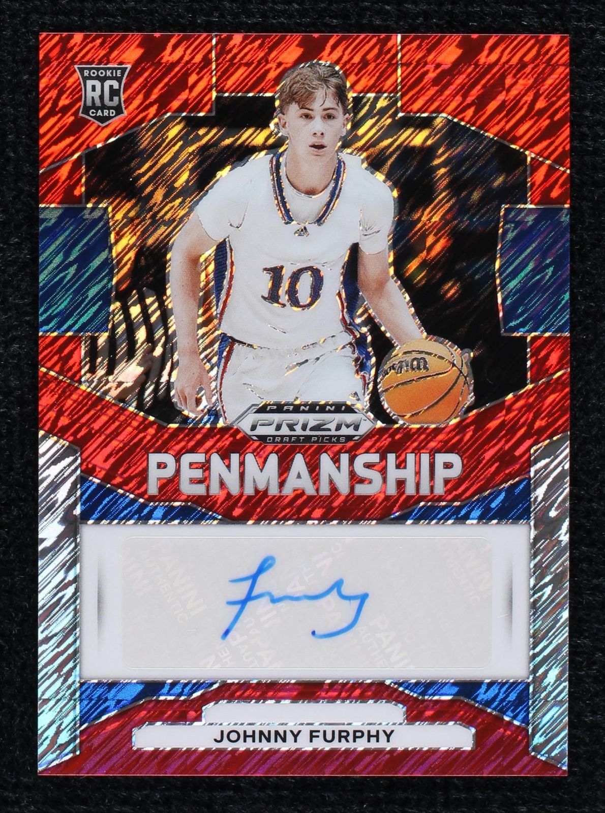 2024 Panini Prizm Draft Picks - Penmanship Red Shimmer Prizm #P-JFP ...