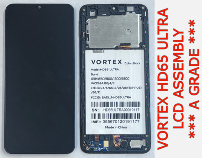 Vortex HD65 ULTRA LCD Digitizer Touch Screen + Camera Lens Frame OEM *A ...