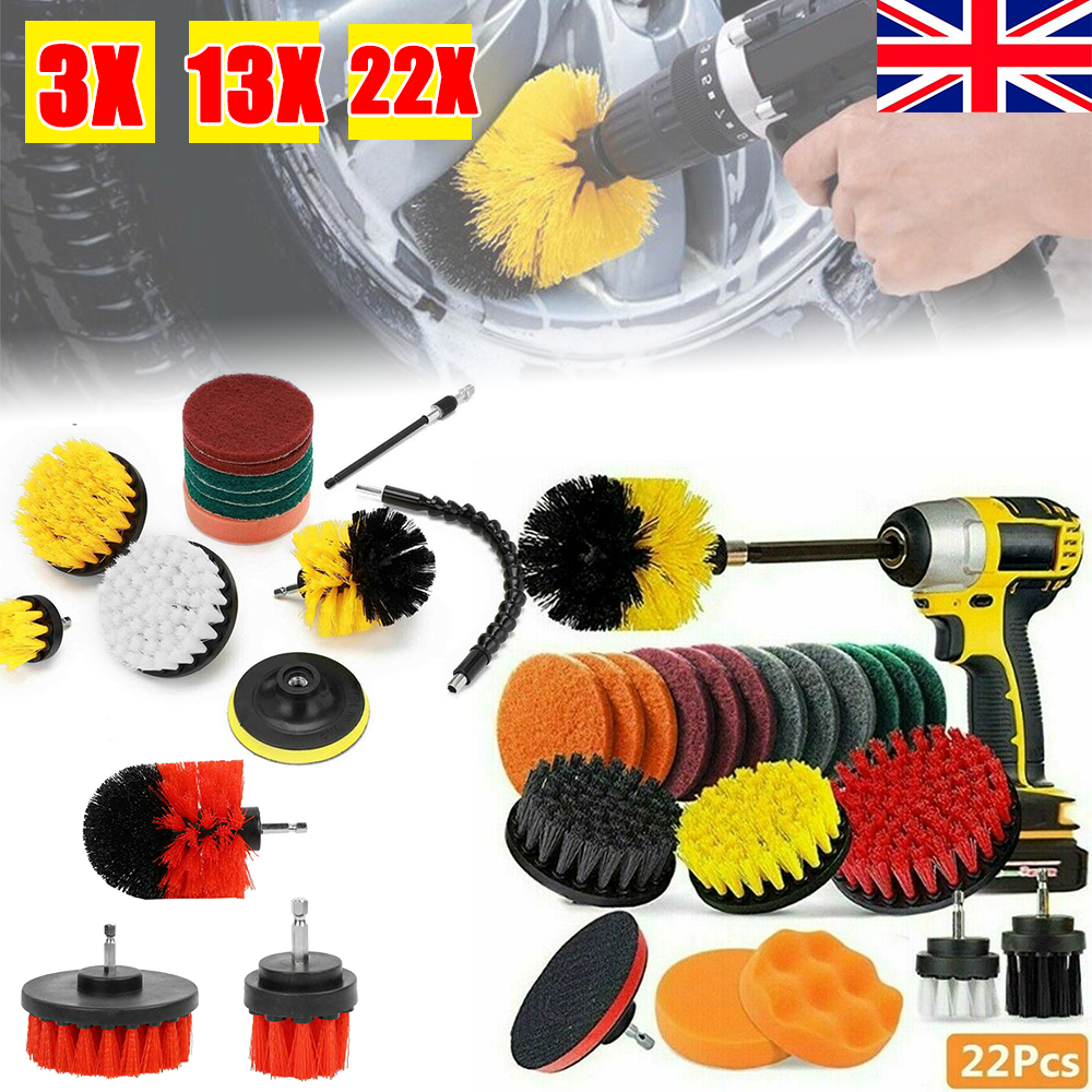 Drill Brush For Valeting Detailing Bathroom Tile Grout Car Carpet ...