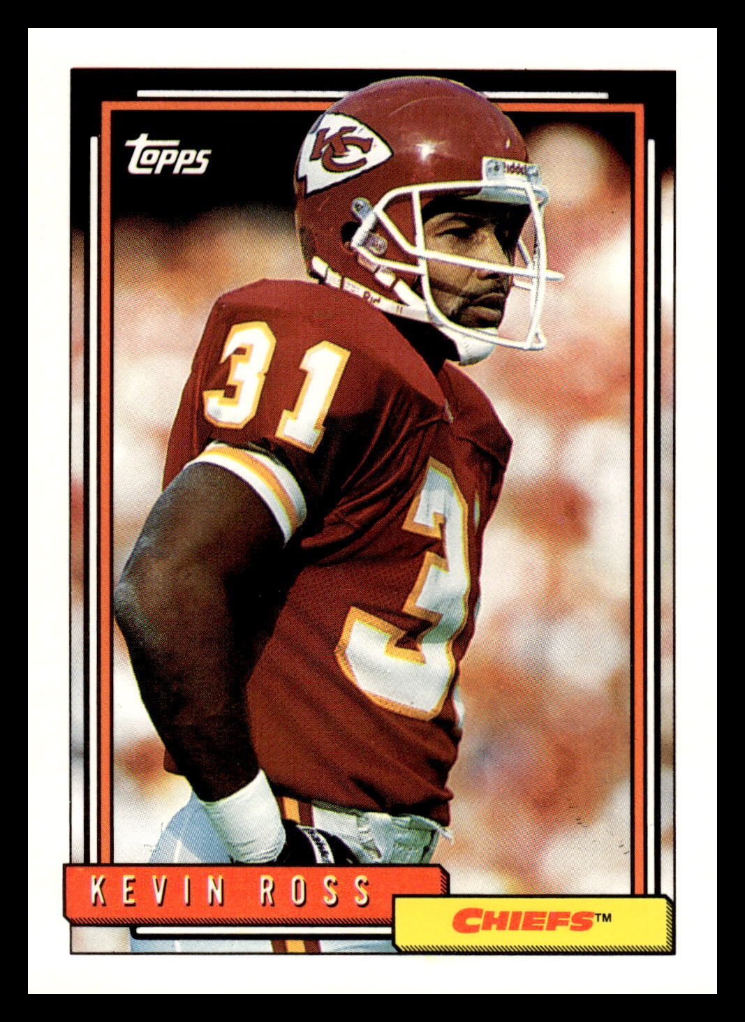 1992 Topps #331 Kevin Ross Kansas City Chiefs Football Card EX/NM | eBay