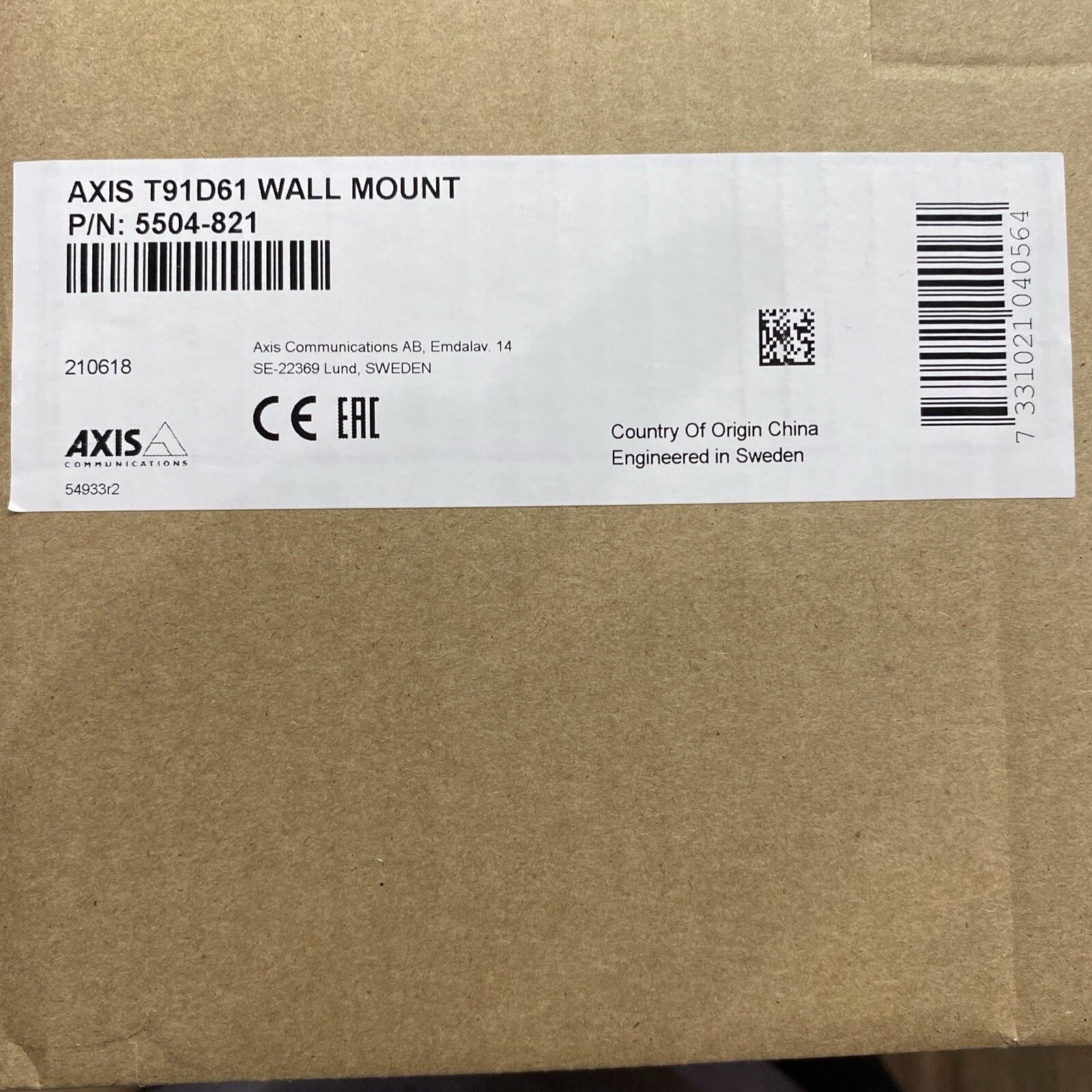 Axis T91D61 Wall Mount 5504-621 | eBay