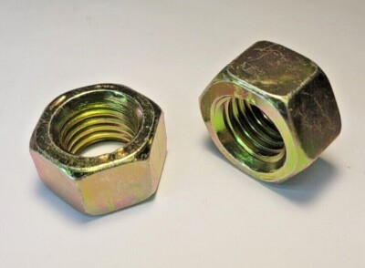 3/4"-10 Grade 8 Finished Hex Nuts, Yellow Zinc, Coarse Thread (Pick ...