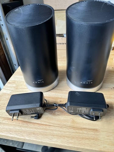 2 ARRIS SURFboard mAX W30 Tri-Band Mesh Wi-Fi 6 Router and Satellite ...