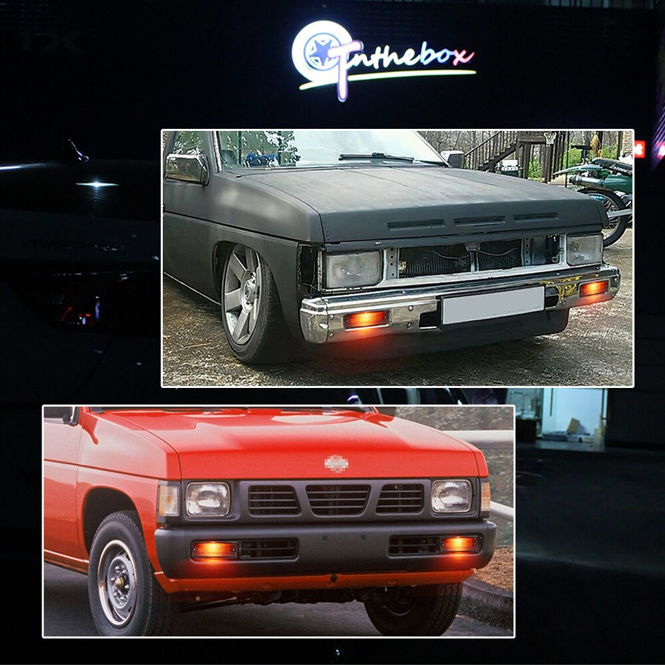 Front Bumper Amber Signal Light for 88-97 Nissan D21 Hardbody / 88-95 ...