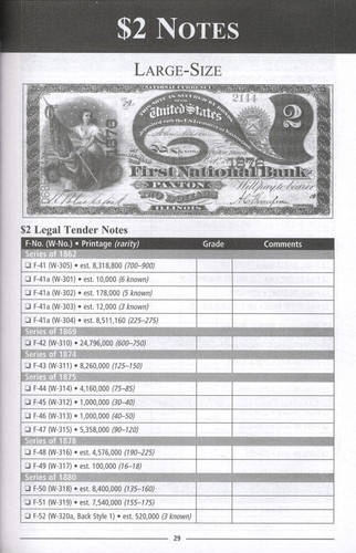 Official Red Book Check List & Record Book of United States Paper Money ...