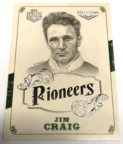 2018 TLA NRL GLORY TRADING CARD PIONEERS SKETCH CHASE CARD PS18 JIM ...