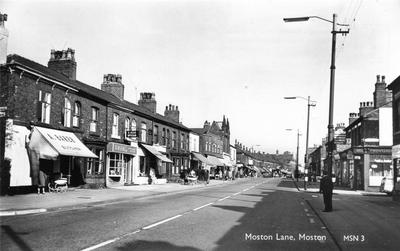 Moston Lane Moston unused RP old postcard by Lilywhite | eBay UK