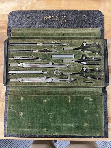 Vintage Keuffel & Esser Co. " Anvil" # 946 Mechanical Drafting Set of ...