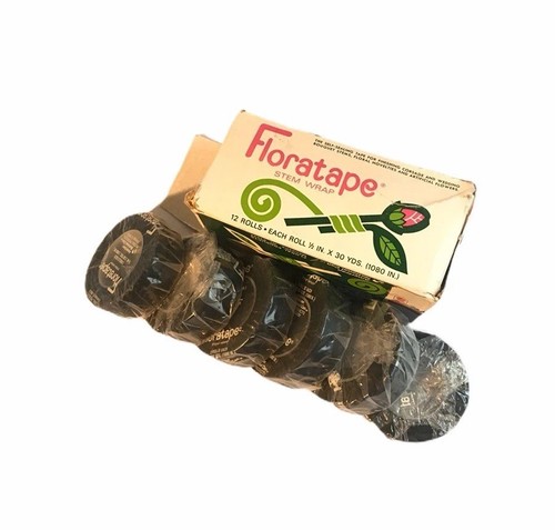 FLORATAPE Stem Wrap Rolls 12 Rolls Self Sealing Tape Corsage Wedding ...