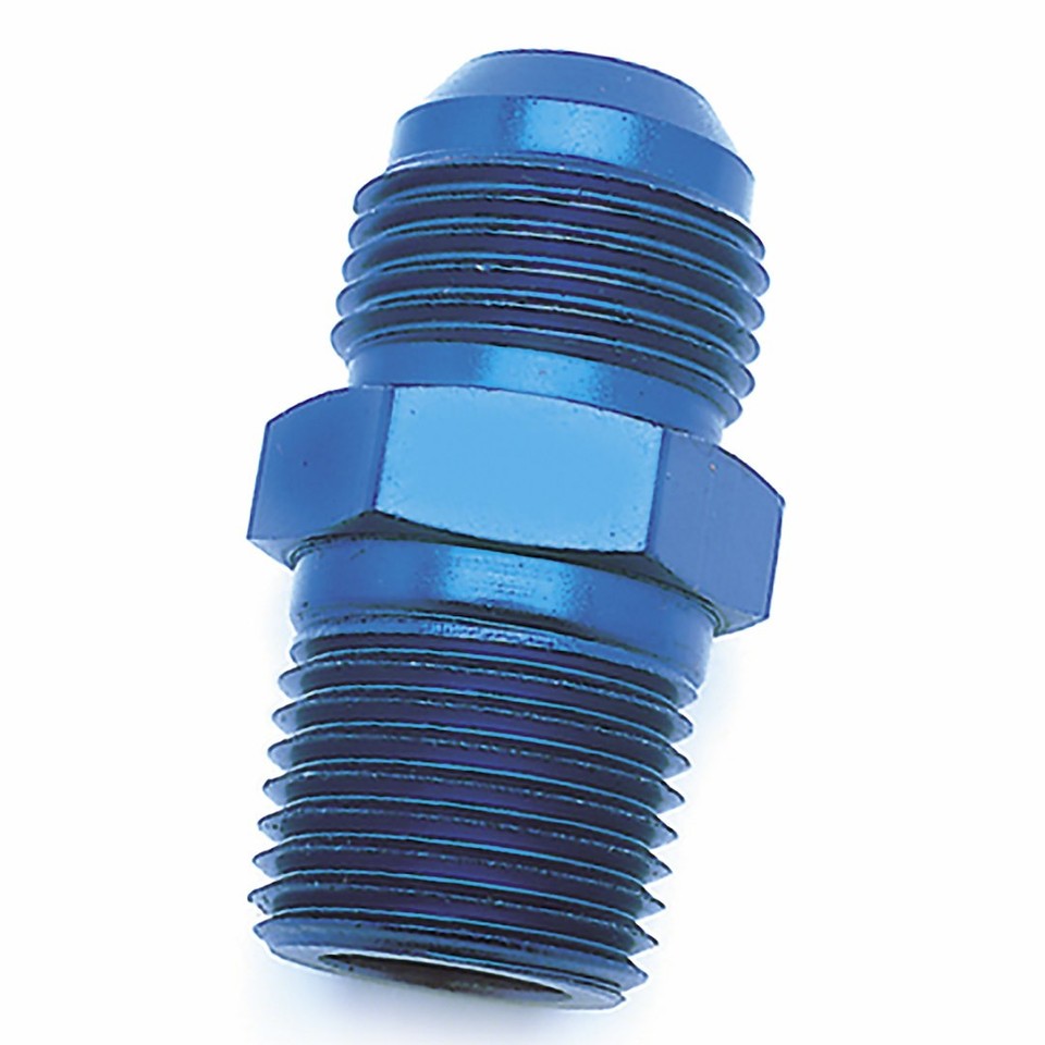 SPEEDFX 560416 -4AN X1/8NPTF BLU ST FL TO PIPE ADP | eBay
