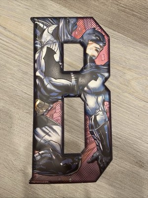 Batman Letters Metal Wall Decor Art Hanging “Letter B” | eBay