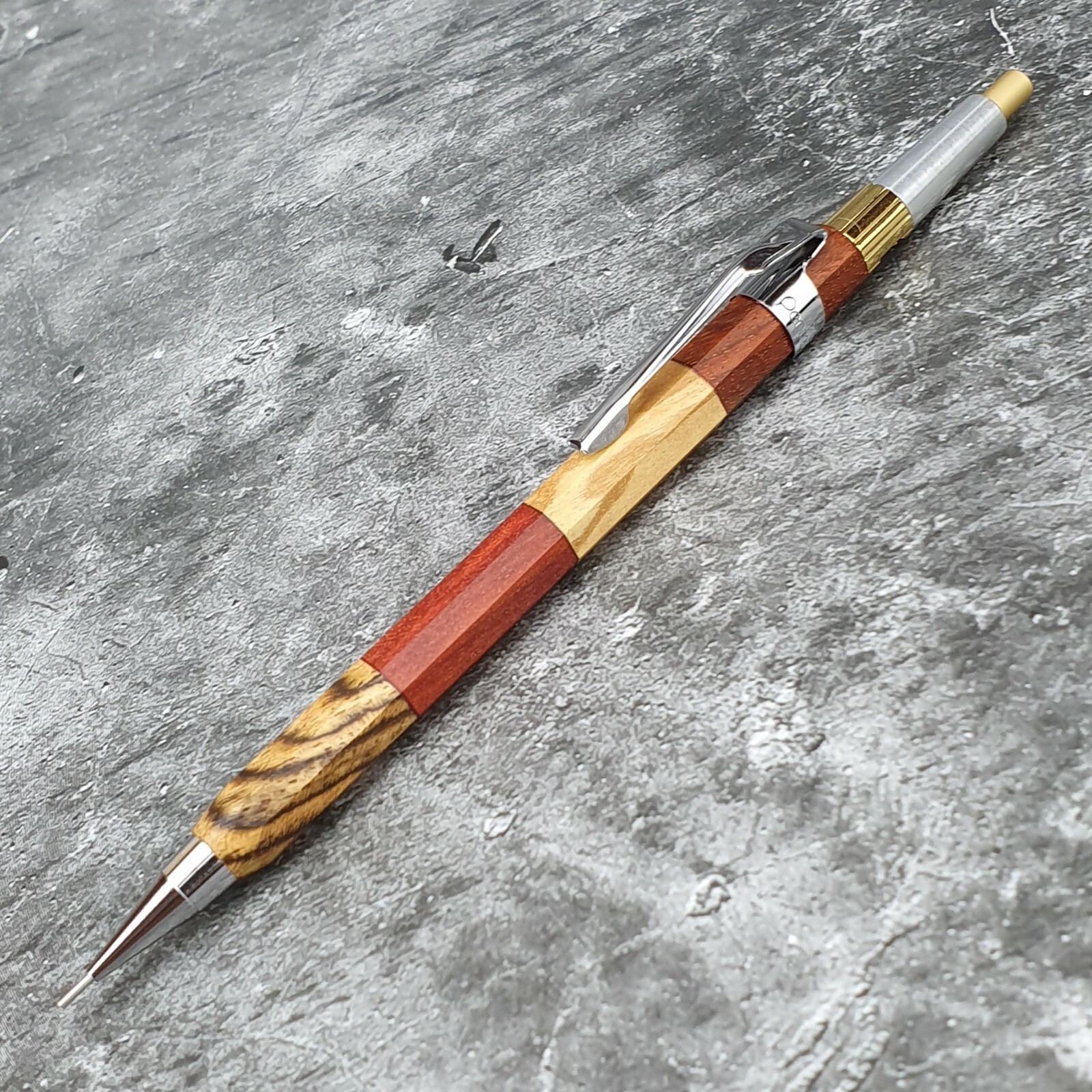 Hand Crafted Pentel PG5 Mechanical Pencil with Octagonal Wood Barrel | eBay
