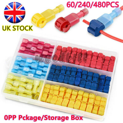 480/60x Car Quick Splice Lock T Tap Wire Crimp Cable Terminals ...