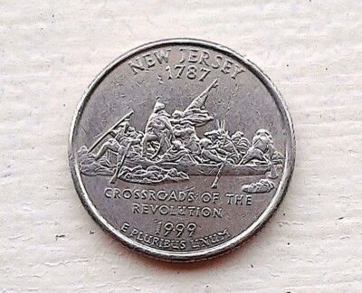 1999-P- NEW JERSEY STATE QUARTER FROM A US MINT ROLL SEE NGC PRICE ...