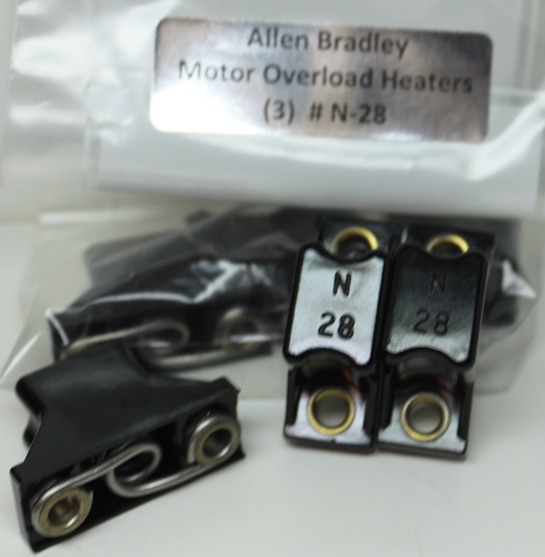 (6) Unused Allen Bradley Thermal Overload Heaters. #N-28, N28 Elements ...