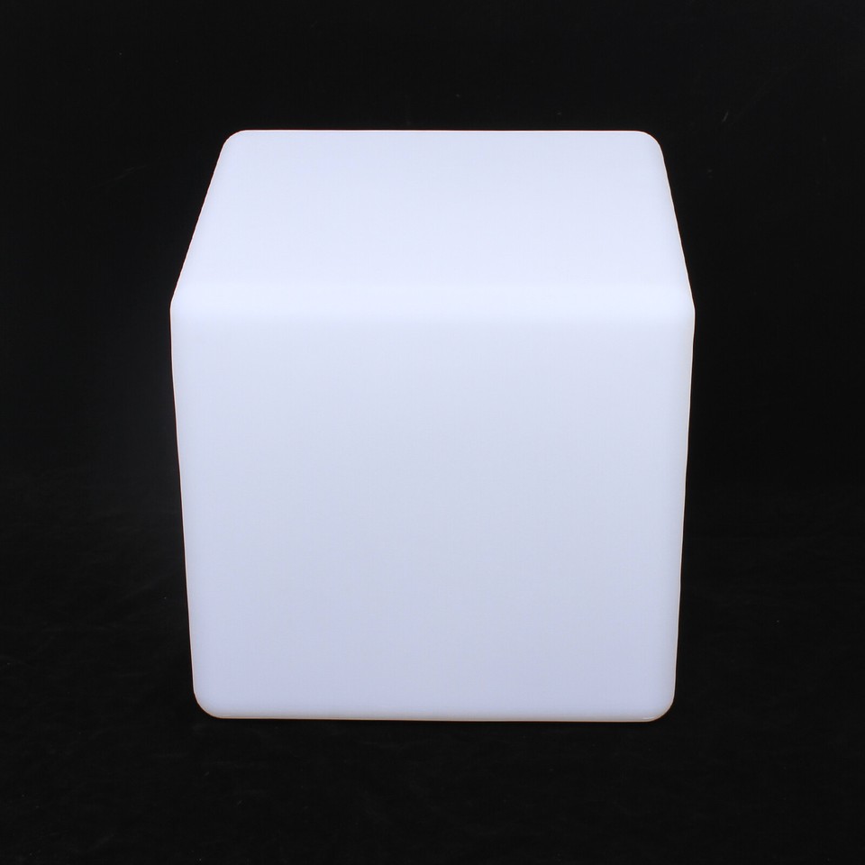 16" LED Light Cube Stools Chair w/ Remote Control RGB 16 Colors ...