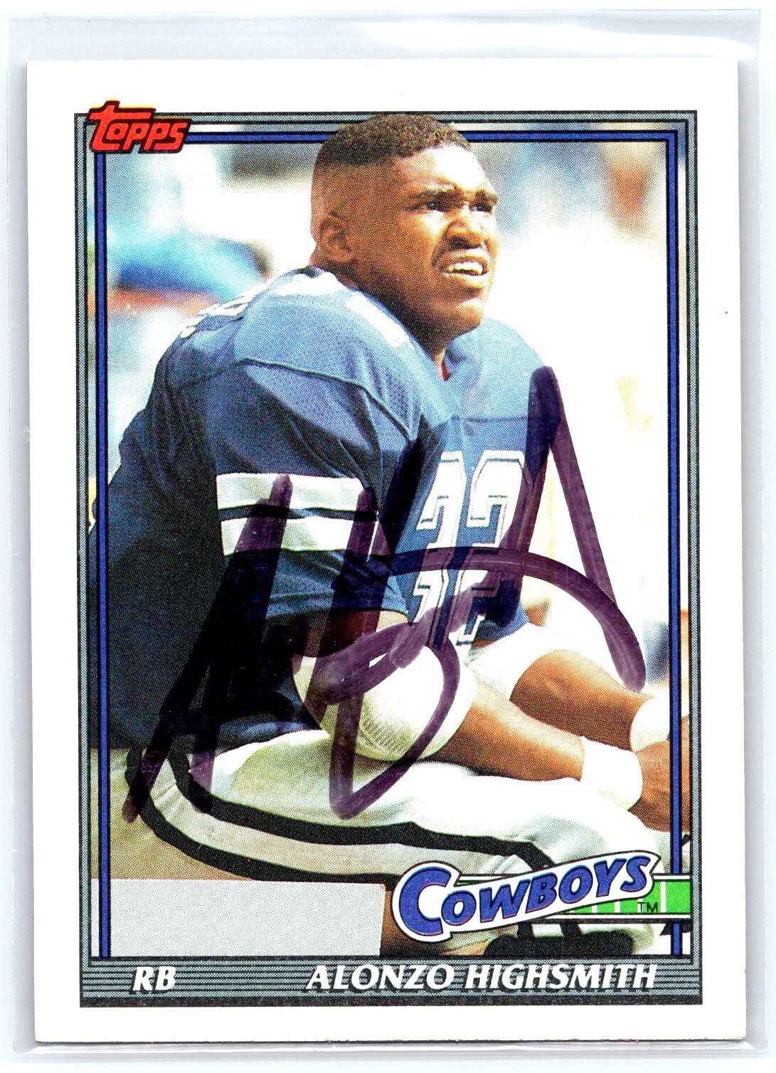 Alonzo Highsmith Autographed Signed Card 1991 Topps #364 Auto | eBay