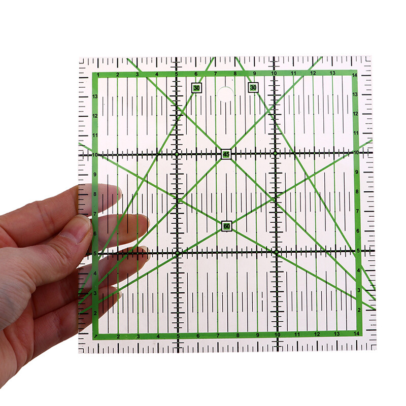 DIY Hand Tool Patchwork Ruler Square Shape Tailor Yardstick Cloth ...