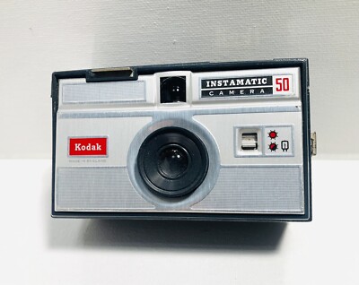 Kodak Instamatic 50 Camera & Original Wrap/Snap Leather Case & Hand ...