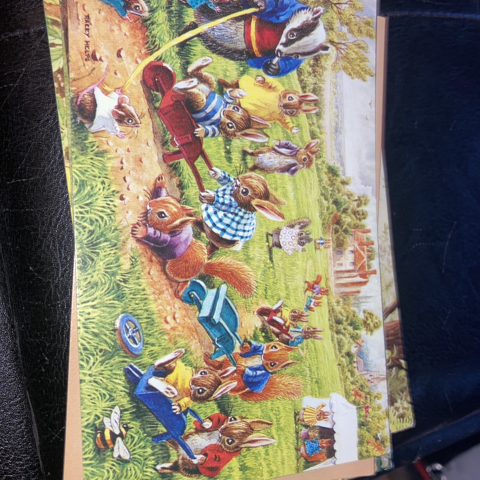 11 Vintage Racey Helps Postcards Medici Society Dressed Animals Bunnies ...