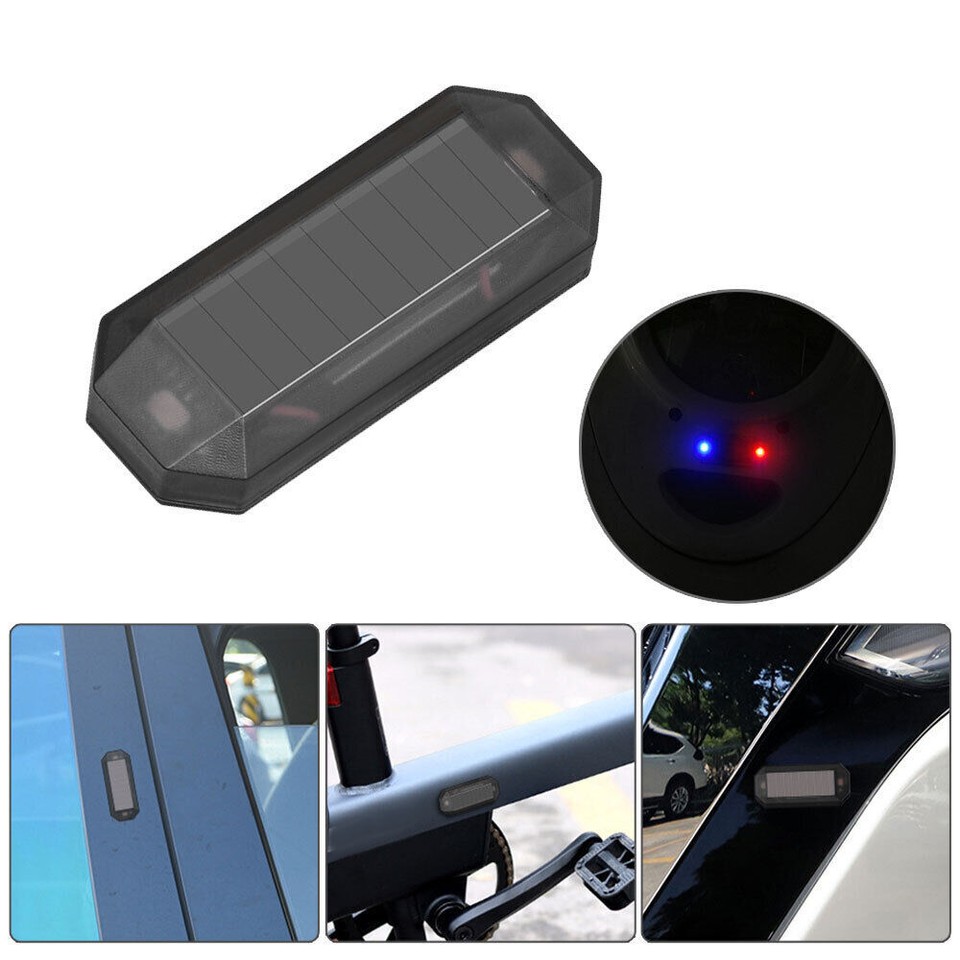 1/2pcs Power Car Fake Alarm LED Anti-Theft Warning Lights Flashing ...