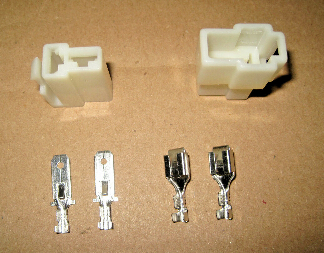 NEW 2 WAY PIN PLUG X 10 CONNECTORS 6.3MM PINS SOCKET SCOOTER MOPED | eBay