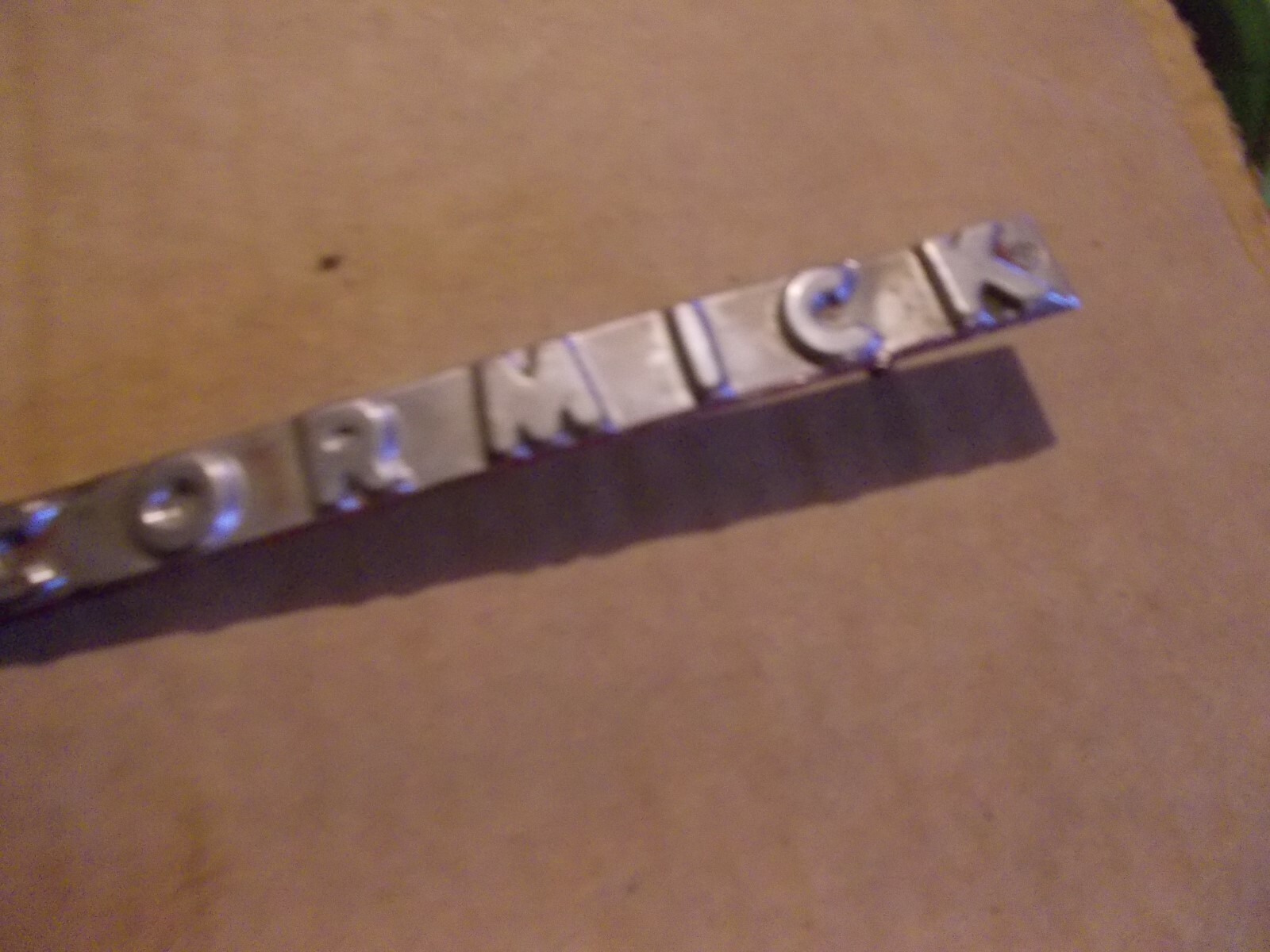 Farmall Cub tractor good Original IH CHROME McCormick hood emblem | eBay