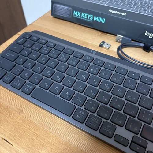 Logitech MX Keys Mini Wireless Keyboard Dark Gray USB Receiver Used | eBay