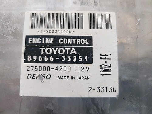 2002 lexus ES300 engine computer ecu ecm pcm pcu control module 89666 ...
