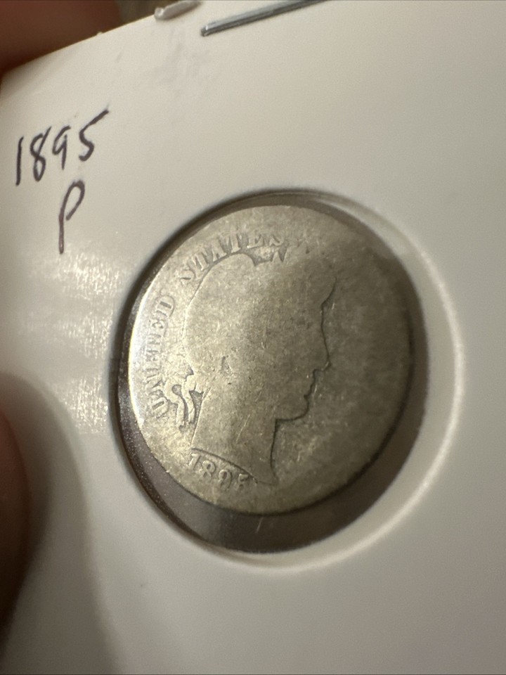 1895 P Barber Silver Dime 10C Philadelphia Key | eBay